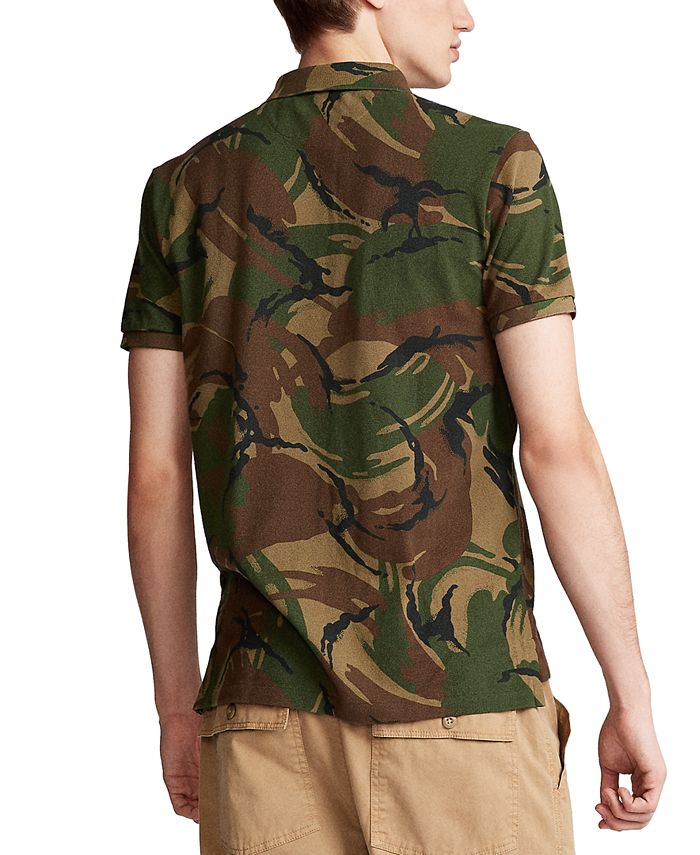 Polo Ralph Lauren Men's Custom Slim Fit Camo Polo - Macy's