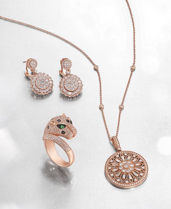 EFFY Collection EFFY® Diamond Filigree Pendant 18" Necklace (1 ct. t.w ...