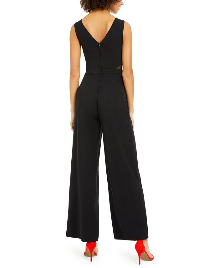 BCX Juniors' Mesh-Inset Jumpsuit - Macy's