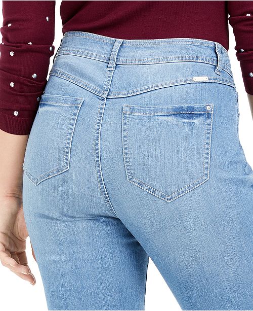 INC International Concepts INC Double-Ruffle Hem Curvy Ankle Jeans ...