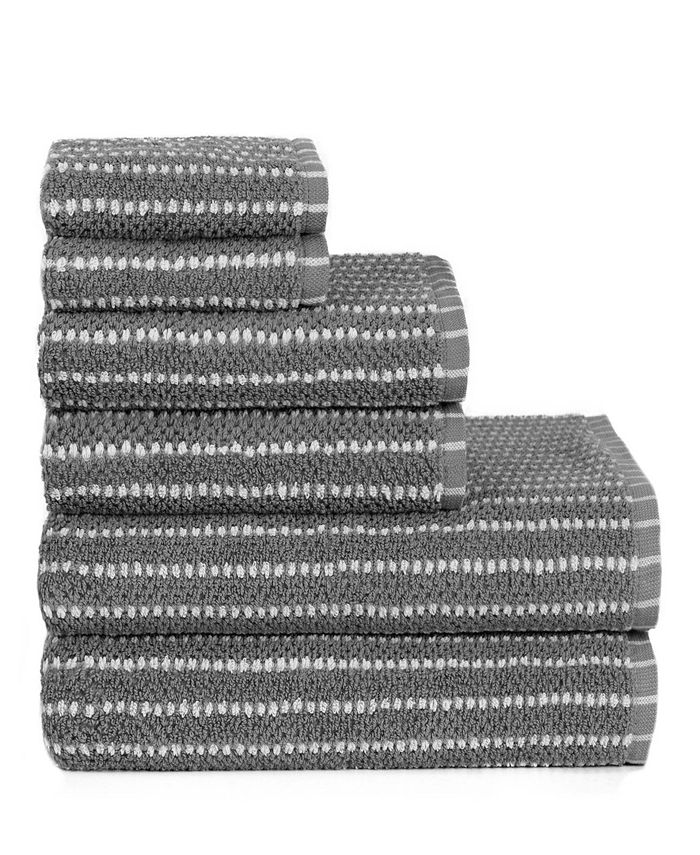 American Dawn Sapphire Resort Mcbee Waffle Texture 6 Piece Towel Set ...
