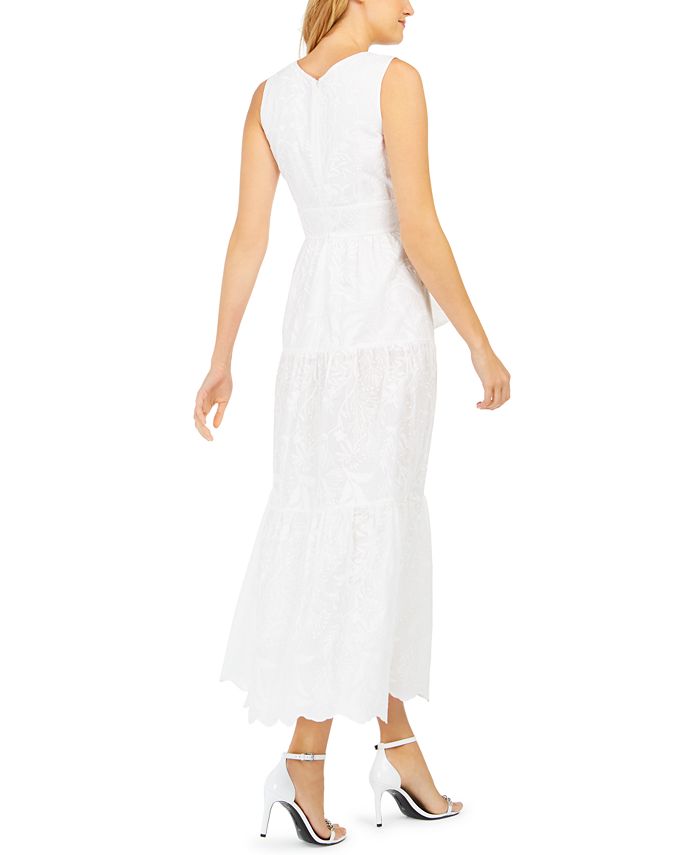 Calvin Klein Embroidered Maxi Dress - Macy's