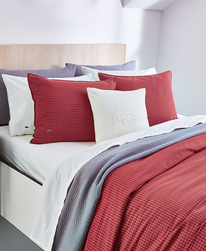 Lacoste Home Cross Court Reversible Comforter Set, Full/Queen - Macy's