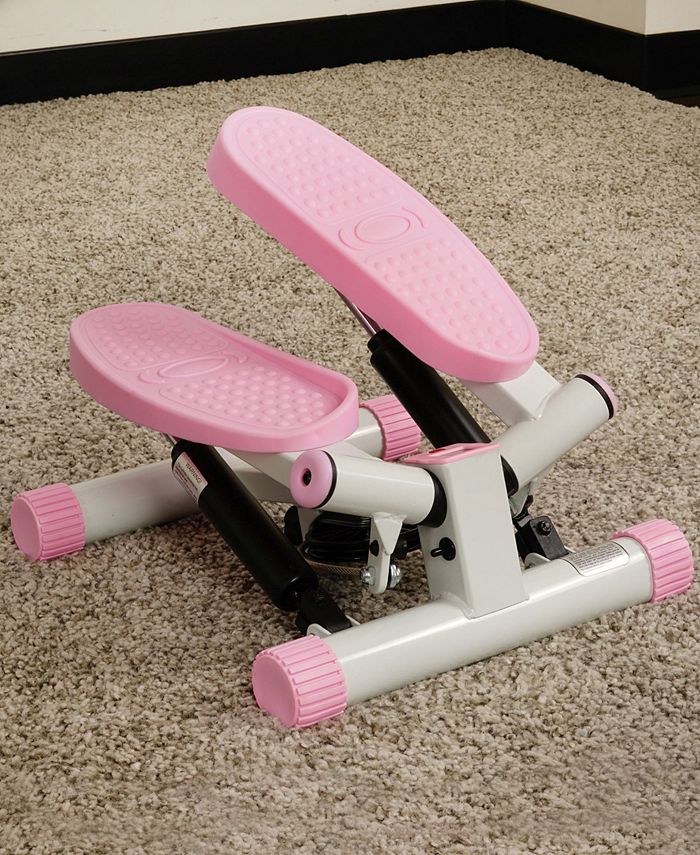 Sunny Health & Fitness Pink Adjustable Twist Stepper - Macy's