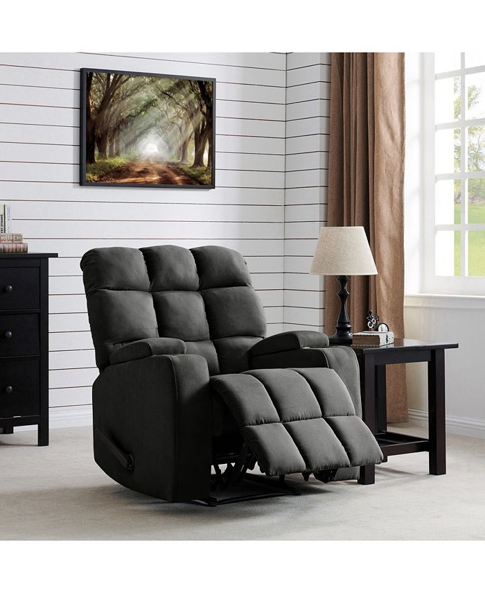 ProLounger Wall Hugger Microfiber Storage Recliner - Macy's