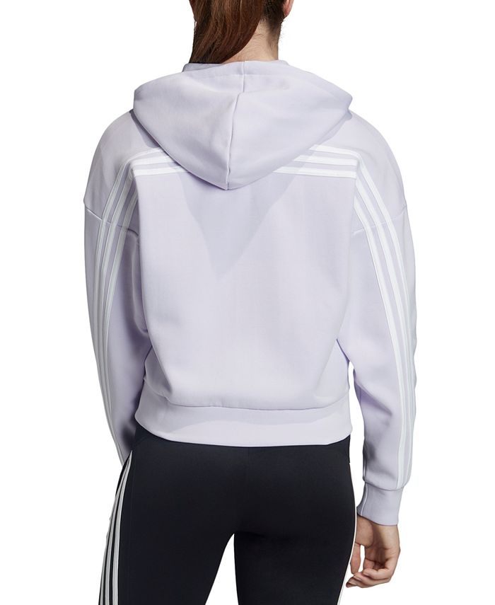 adidas 3-Stripe Zip Hoodie - Macy's