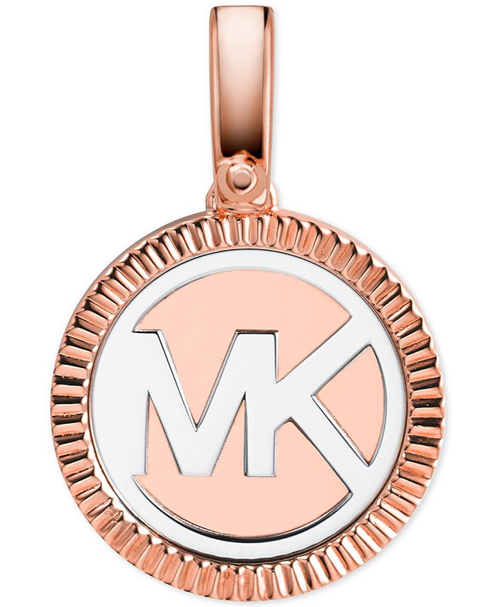 Michael Kors Two-Tone Logo Charm - Macy's
