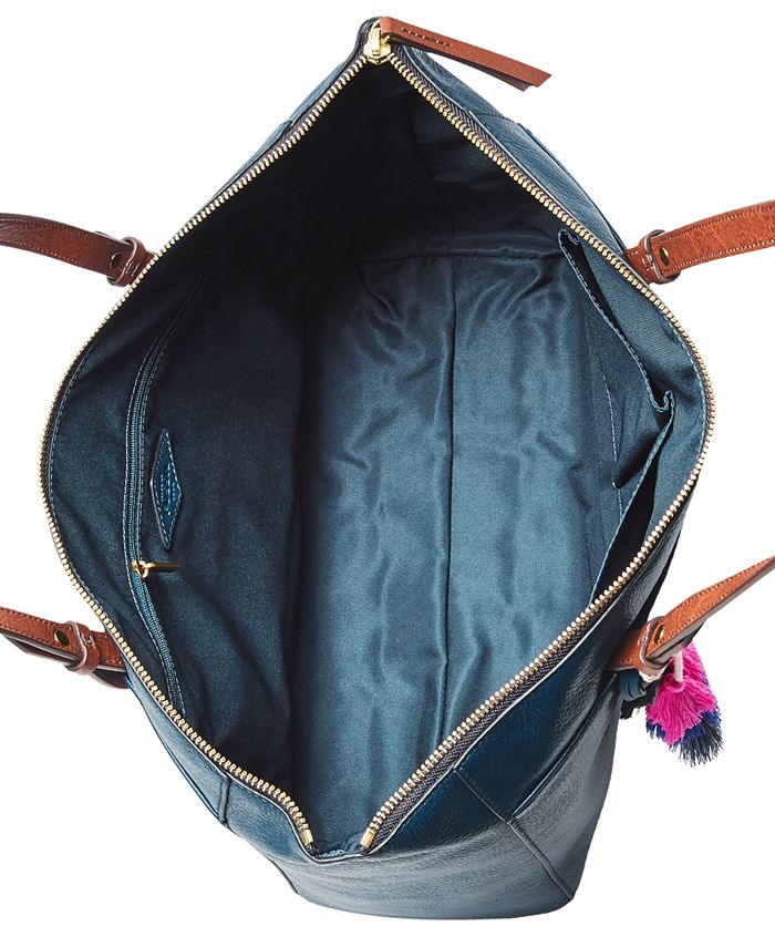 Fossil Rachel Zip Tote with Tassel - Macy's