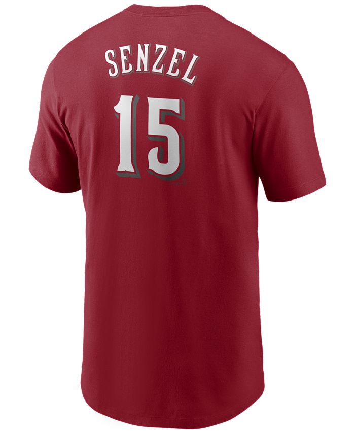 Nike Men's Nick Senzel Cincinnati Reds Name and Number Player T-Shirt ...