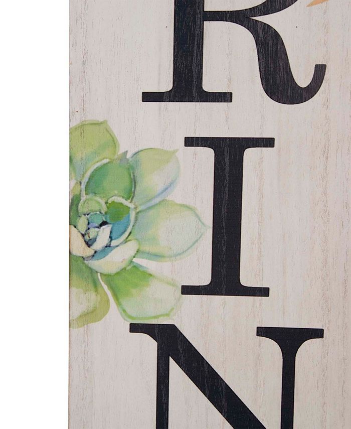 Glitzhome Wooden Spring Porch Sign - Macy's