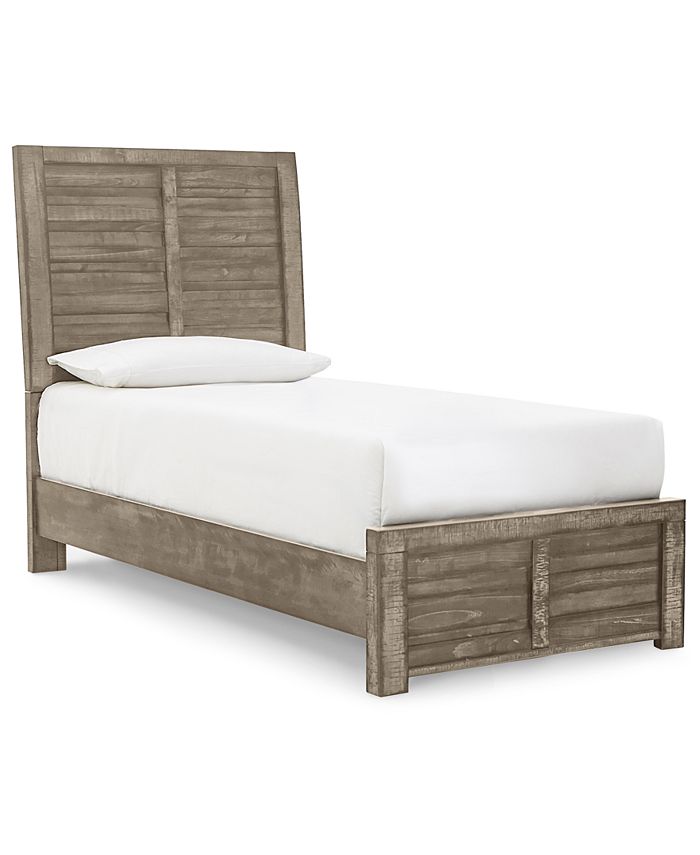 Furniture Ruff Hewn Twin Bed - Macy's