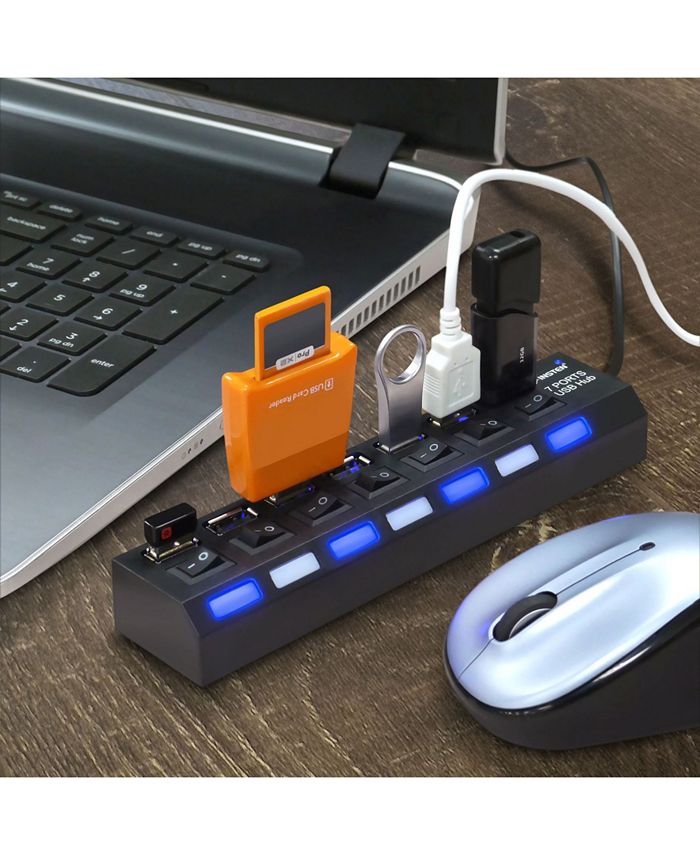 Insten 7-Port USB Hub with On, Off Switch - Macy's