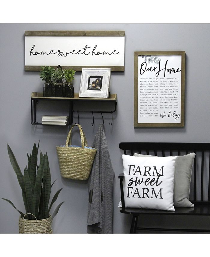 Stratton Home Décor Stratton Home Decor Our Home Metal and Wood Wall ...