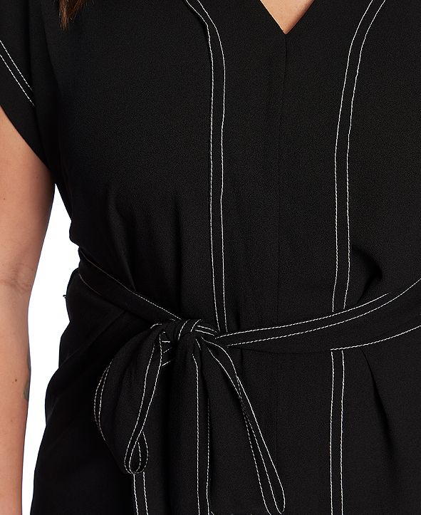 1.STATE Trendy Plus Size Contrast-Stitch Top & Reviews - Tops - Plus ...