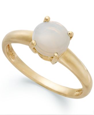 Victoria Townsend 18k Gold over Sterling Silver Ring, Opal Accent ...