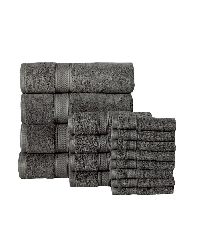 Addy Home Fashions Soft and Absorbent Spa Quality Towel Set - 16 Piece ...