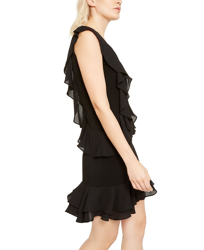 Michael Kors Cascading Ruffles Dress - Macy's