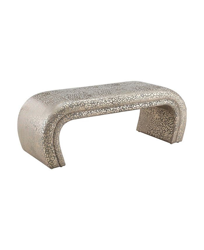 TOV Furniture Kenya Gilded Leopard Bench - Macy's