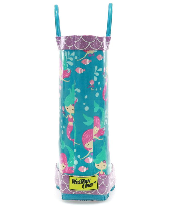 Western Chief Little Girls Merry Mermaids Rain Boot - Macy's