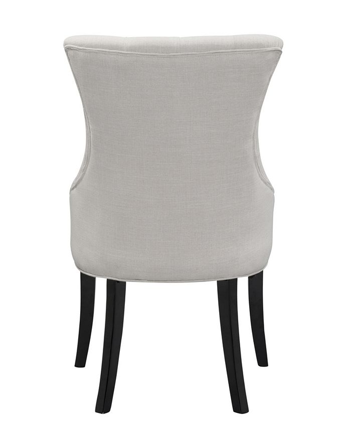 Glamour Home Set of 2 Alei Fabric Dining Chair Wing Chair with Tufted ...