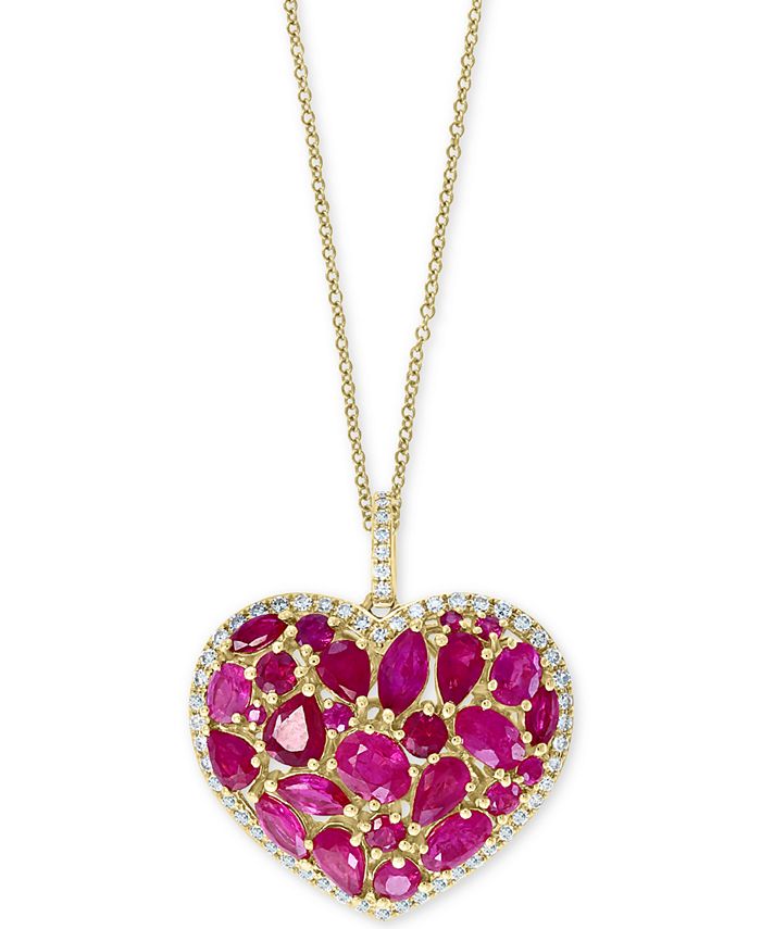 EFFY Collection EFFY® Ruby (4-3/4 ct. t.w.) & Diamond (1/3 ct. t.w ...