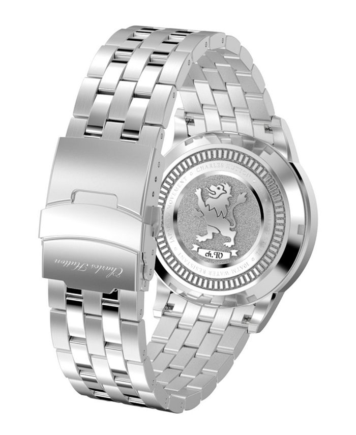 Charles Hutton Men's Duke Chronograph Silver Stainless Steel Strap ...