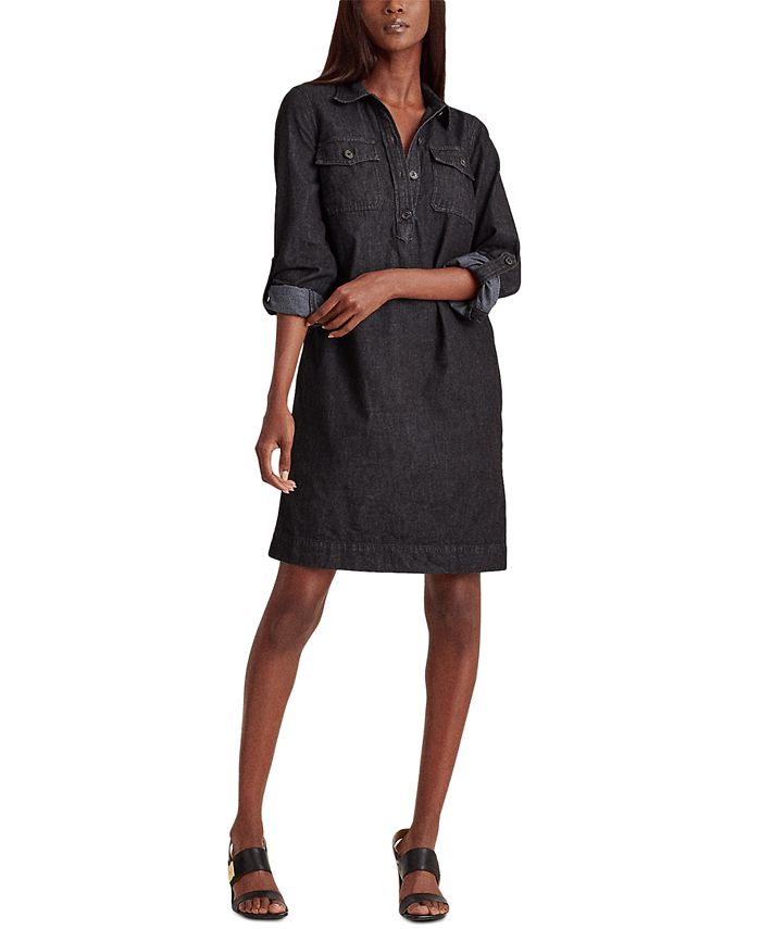 Lauren Ralph Lauren Utilitarian Shift Dress - Macy's