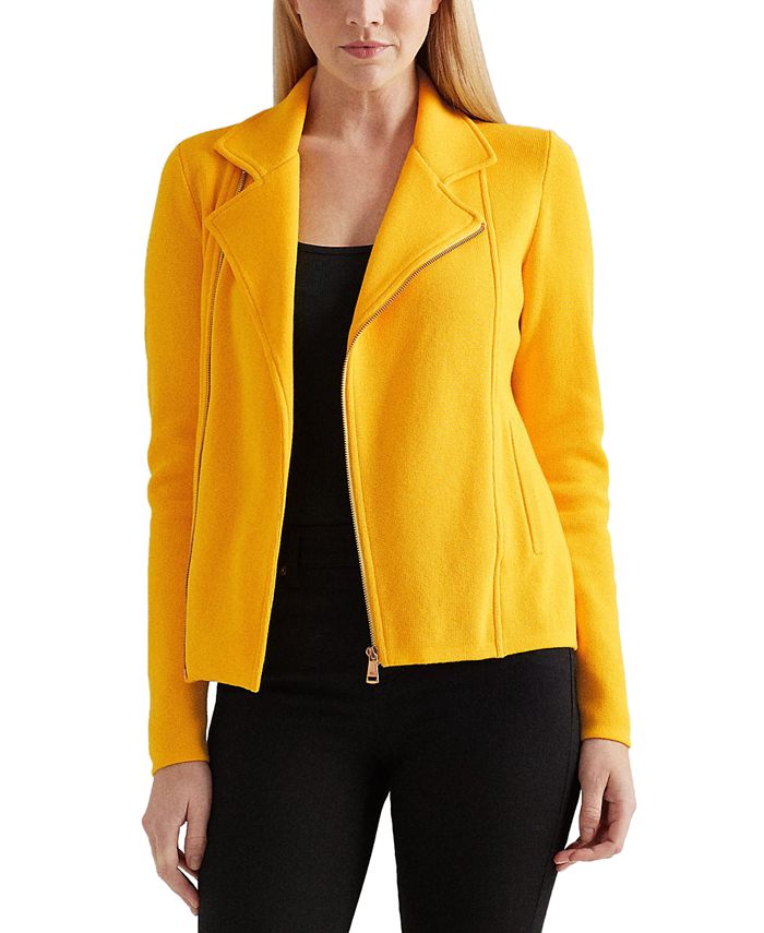 Lauren Ralph Lauren Asymmetrical Zip Jacket - Macy's