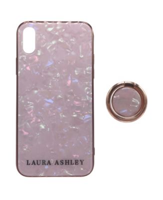 Laura Ashley Tempered Glass iPhone X Case with 360-Degree Rotatable ...