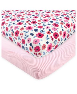 Touched by Nature Baby Girls and Boys Garden Floral Crib Sheet - Macy's