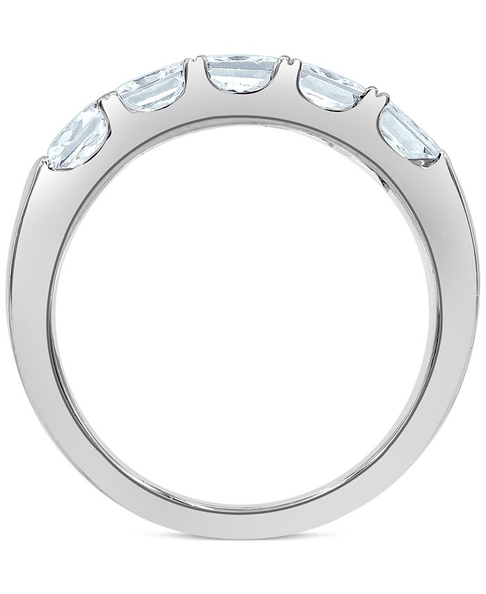 Macy's Diamond Princess Band (2 ct. t.w.) in 14k White Gold - Macy's