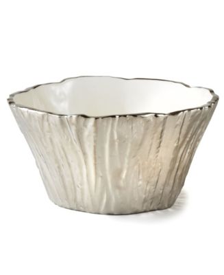 Leeber Tree Bark Porcelain Bowl - Macy's