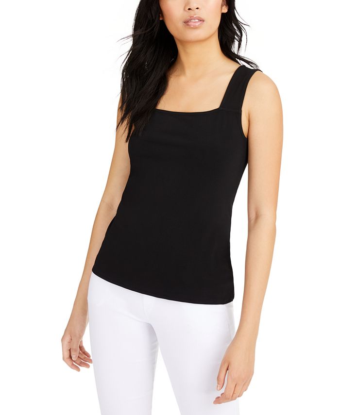 Alfani Square-Neck Tank Top, Created for Macy's - Macy's