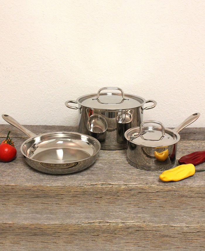 BergHOFF Collect'N'Cook Stainless Steel 5-Pc. Italian Cookware Set - Macy's