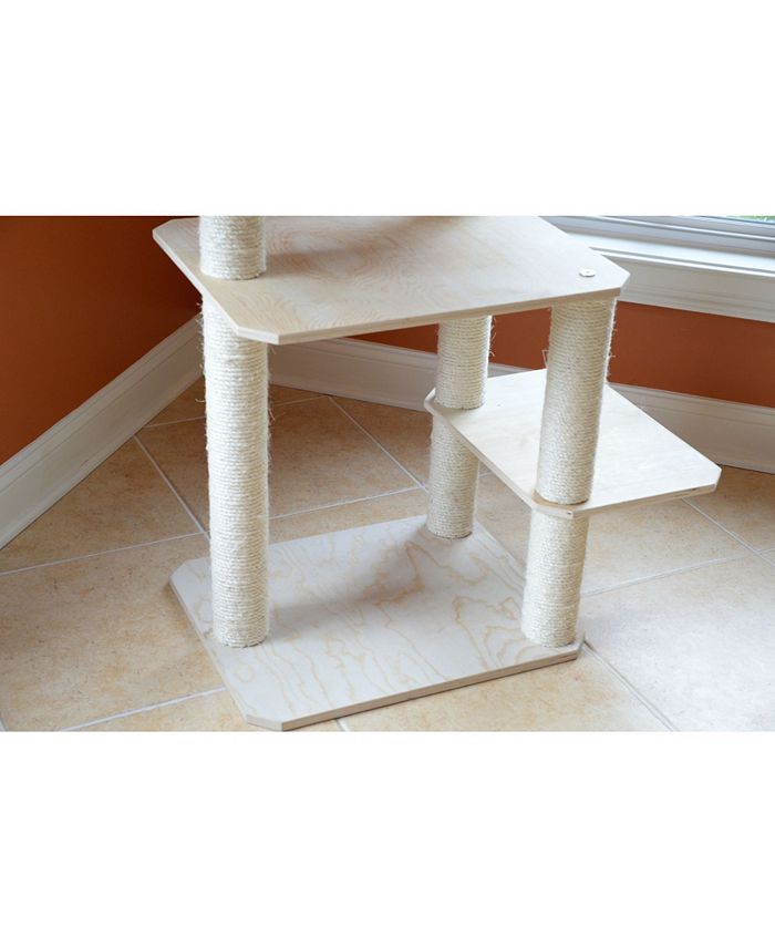 Armarkat 50" Real Wood Premium Scots Pine, Solid Wood Cat Tree - Macy's