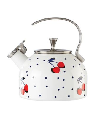 kate spade new york Vintage Cherry Dot Tea Kettle - Macy's