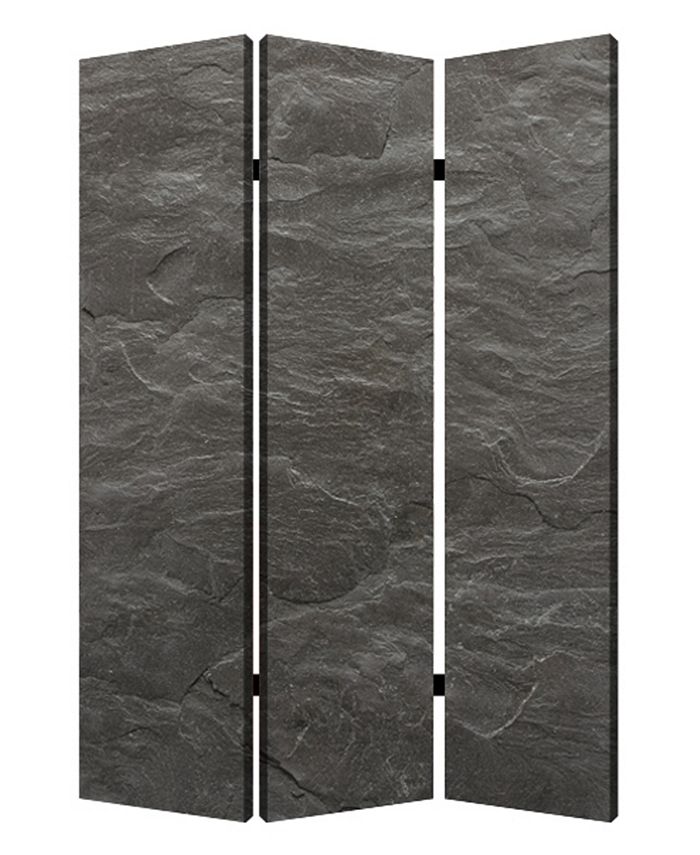 Screen Gems Double sided with different Design 3 Panel 6' Slate Screen ...