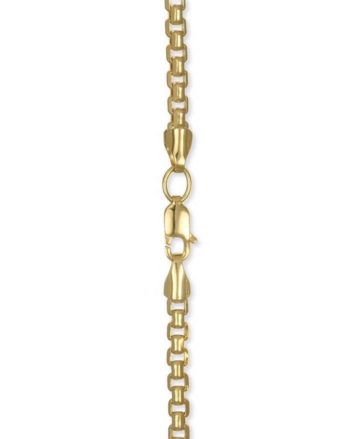 Macy's Rounded Box Link Chain Bracelet in 14k Gold - Macy's