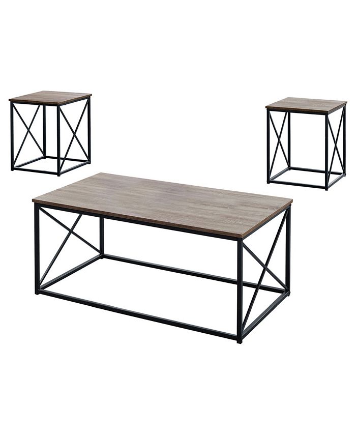 Monarch Specialties Table Set - 3 Piece Set - Macy's