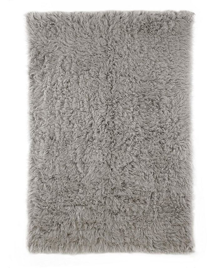 nuLoom Flokati Hand Woven Genuine Greek Flokati Gray 8' x 10' Area Rug ...