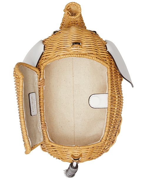 kate spade new york Tiny Wicker Elephant Crossbody & Reviews - Handbags ...