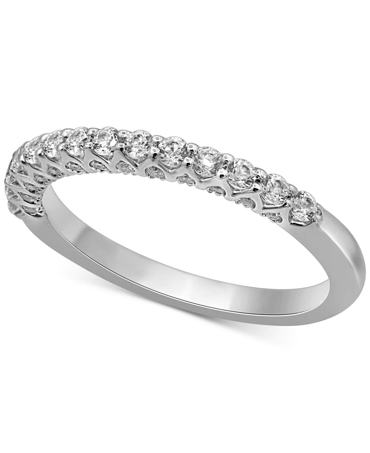 Click here for Diamond Band (1/2 ct. t.w.) in 14k White Gold - Wh... prices
