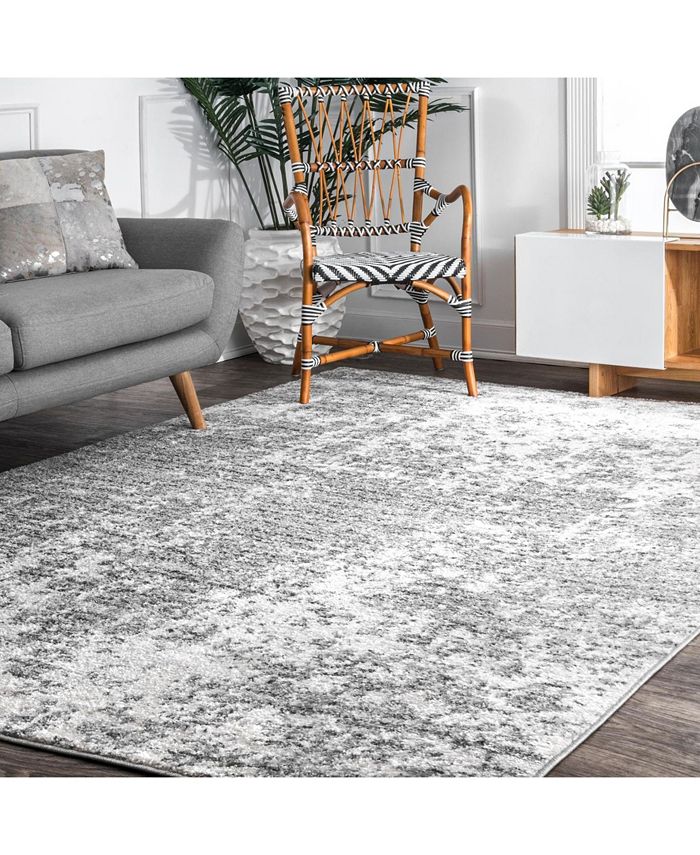 nuLoom Smoky Misty Shades Deedra Gray 5' x 8' Area Rug - Macy's