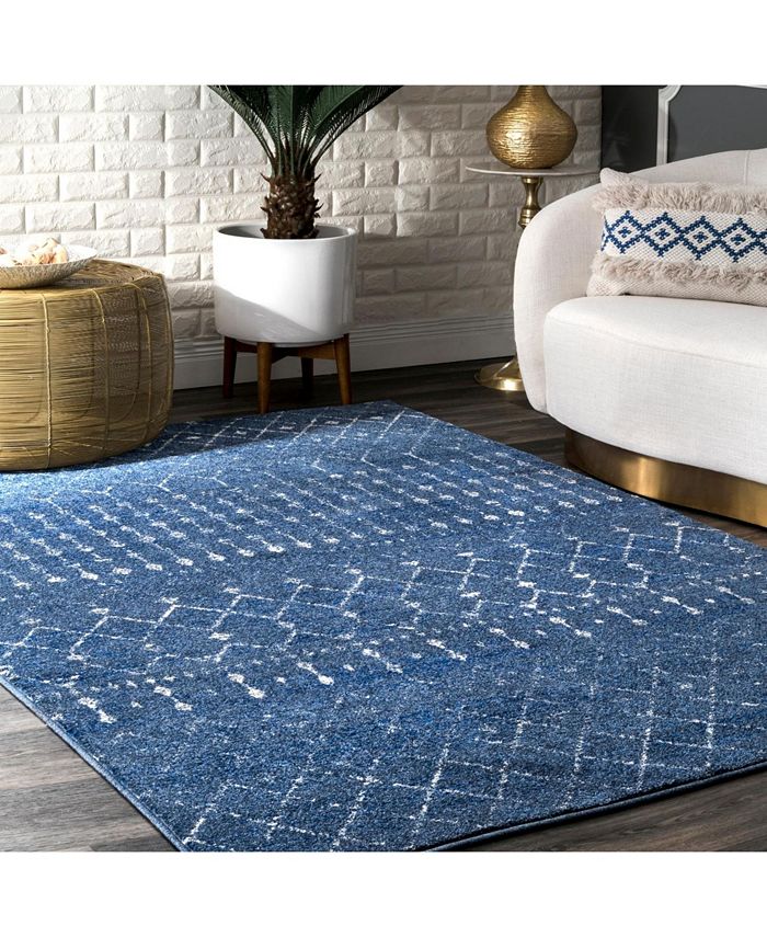 nuLoom Bodrum Moroccan Blythe Navy 5' x 7'5" Area Rug - Macy's
