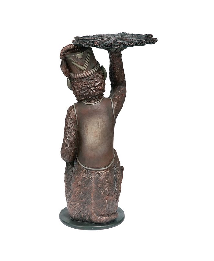 Design Toscano Moroccan Monkey Butler Pedestal Sculptural Table - Macy's