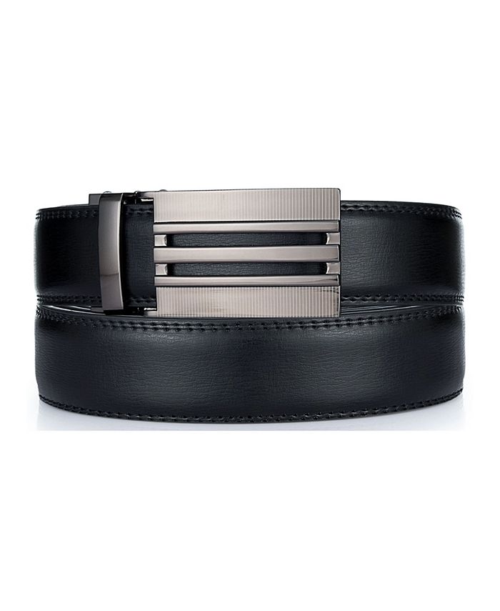 Mio Marino Men's Linxx Designer Ratchet Leather Belt - Macy's
