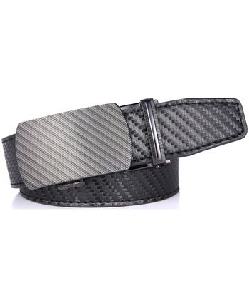 Mio Marino Men's Interlaced Leather Ratchet Belt - Macy's