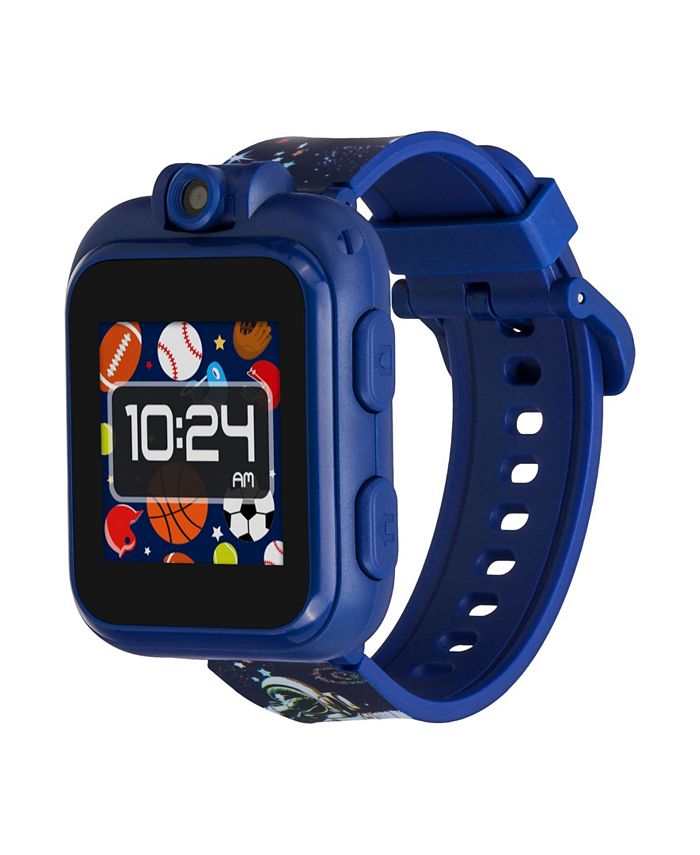 Playzoom iTouch Navy Blue Smartwatch for Kids Spaceman Print 42mm - Macy's