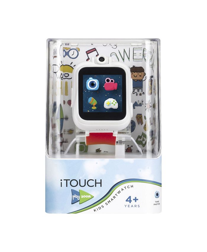 Playzoom iTouch White Rainbow Print Smartwatch for Kids 42mm - Macy's
