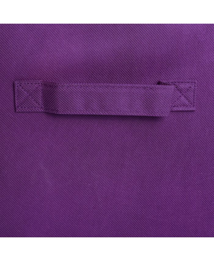 Design Imports Non-woven Polypropylene Cube Solid Square Set of 4 - Macy's